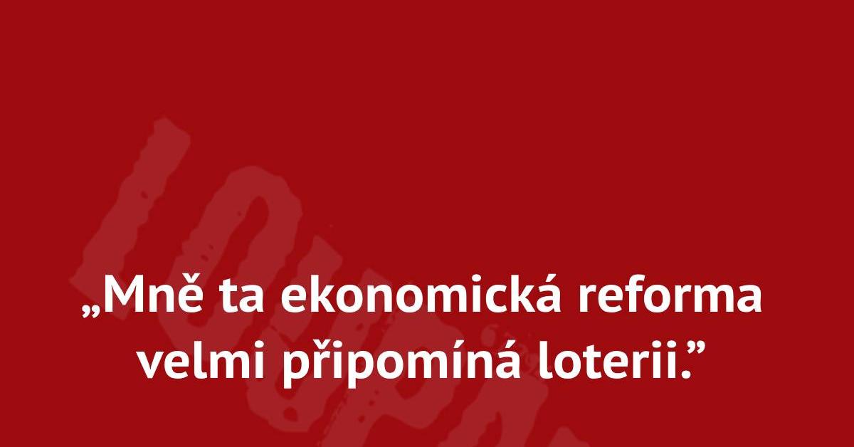Ekonomická reforma | Loupak.cz