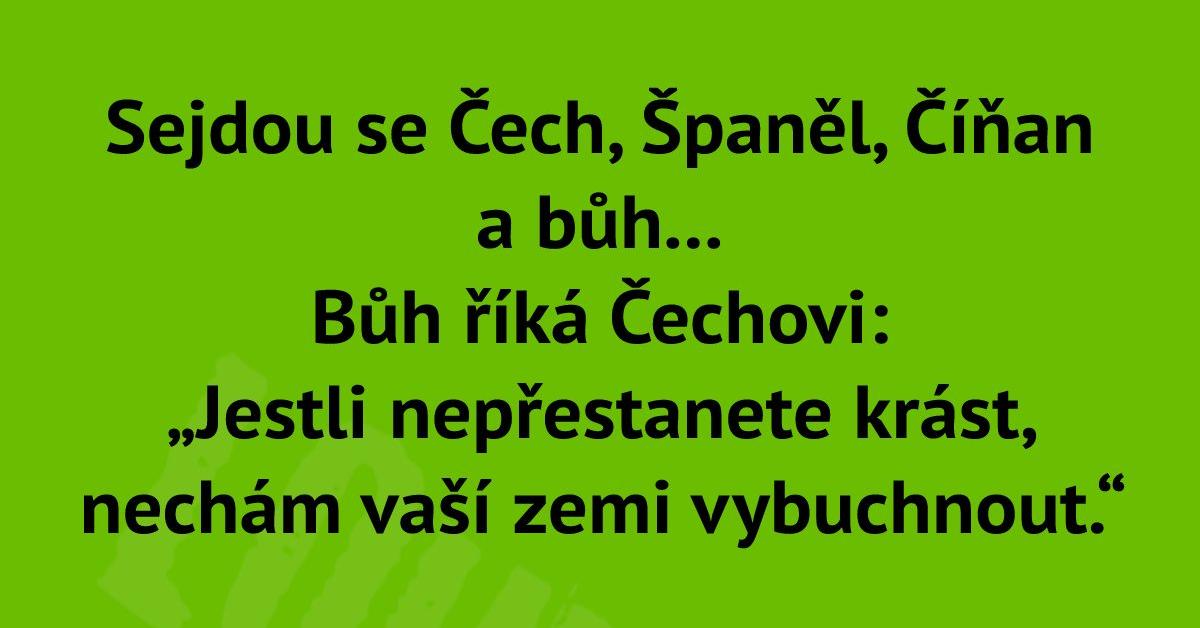Sejdou se Čech, Španěl, Číňan a bůh | Loupak.cz