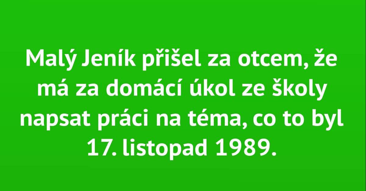 Slohovka na 17. listopad 1989 | Loupak.cz