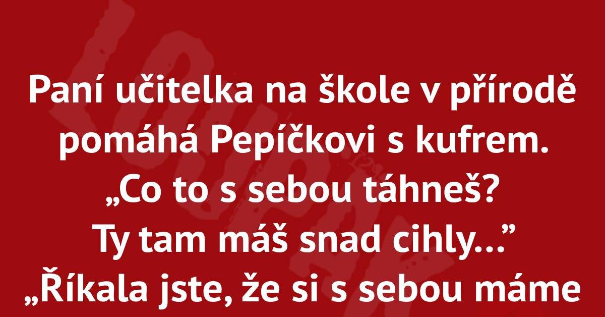 Paní učitelka na škole v přírodě | Loupak.cz